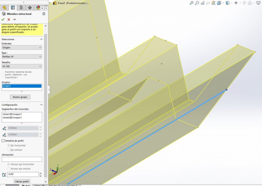 Creación de perfiles personalizados con SOLIDWORKS