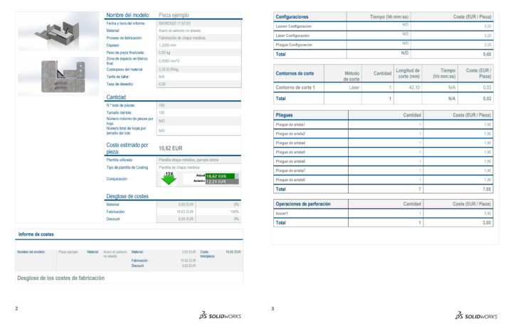 Así podemos calcular el coste de fabricación con SOLIDWORKS COSTING