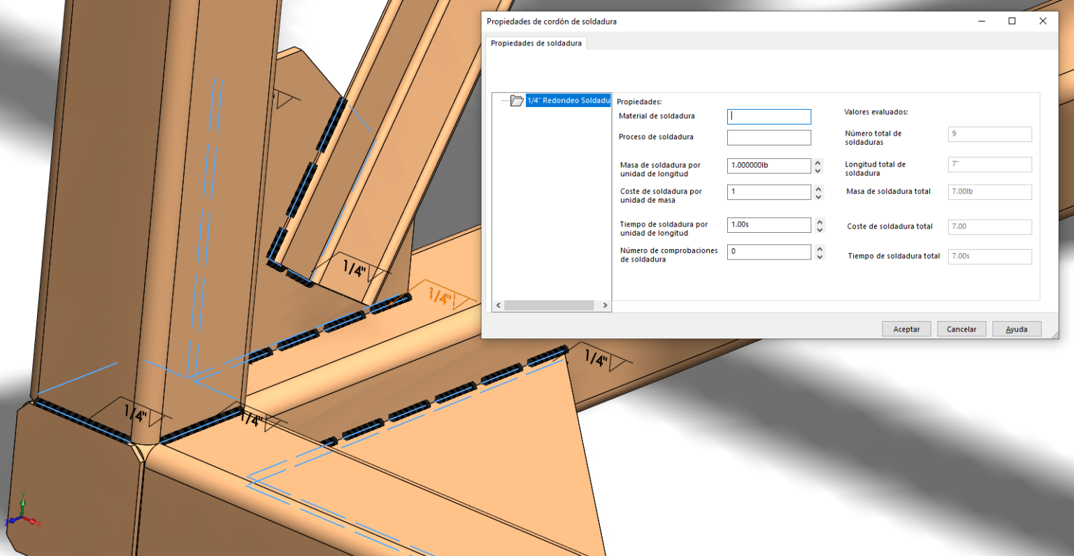 SOLIDWORKS CAD ”Cordón De Soldadura” SOLIDWORKS LATAM y España