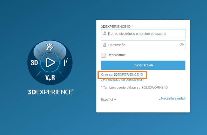 3DEXPERIENCE ID: ¿Cómo puedo crear mi usuario?