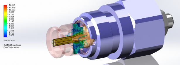 Design scenarios for fluid flow in SolidWorks Flow Simulation