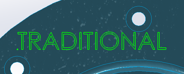 Stick Font (What's New in SOLIDWORKS 2014)