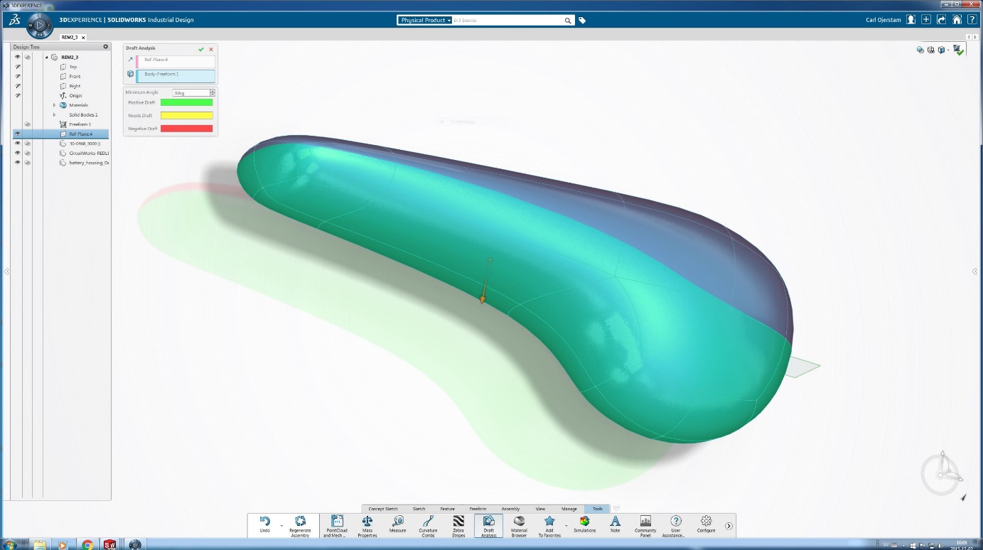 Redesigning a Remote in SOLIDWORKS Industrial Designer
