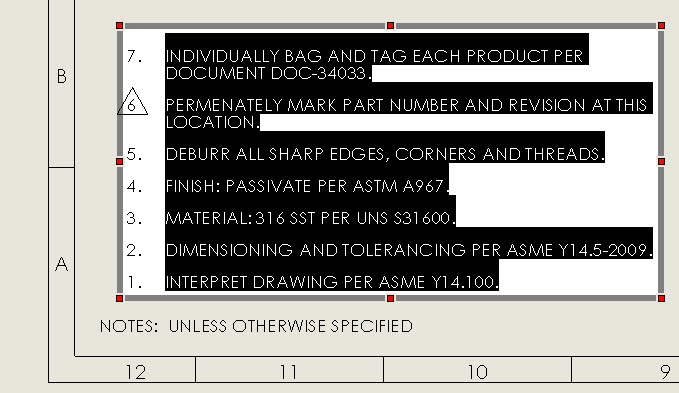 Building General Notes from the Bottom up