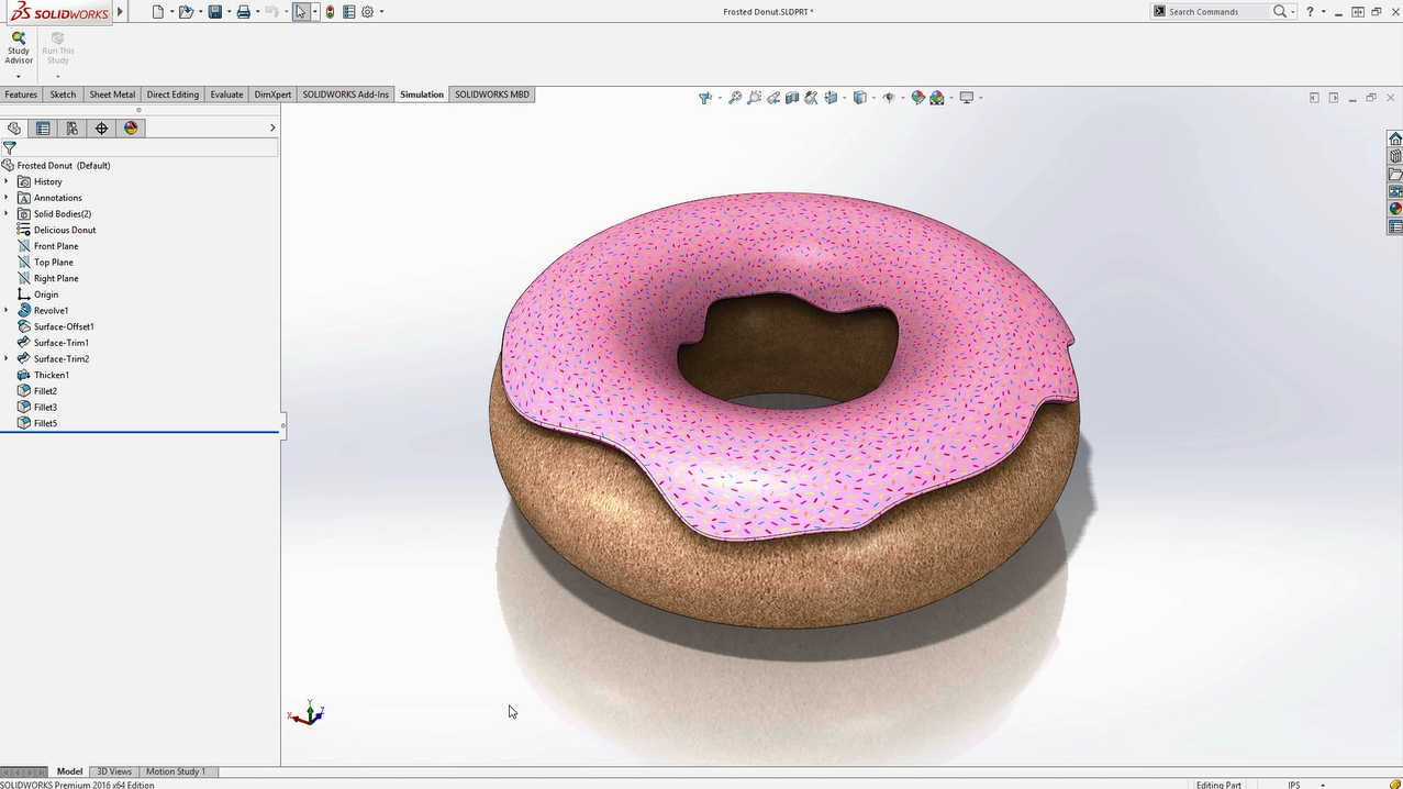Simulation Explained: Donut Drop Test