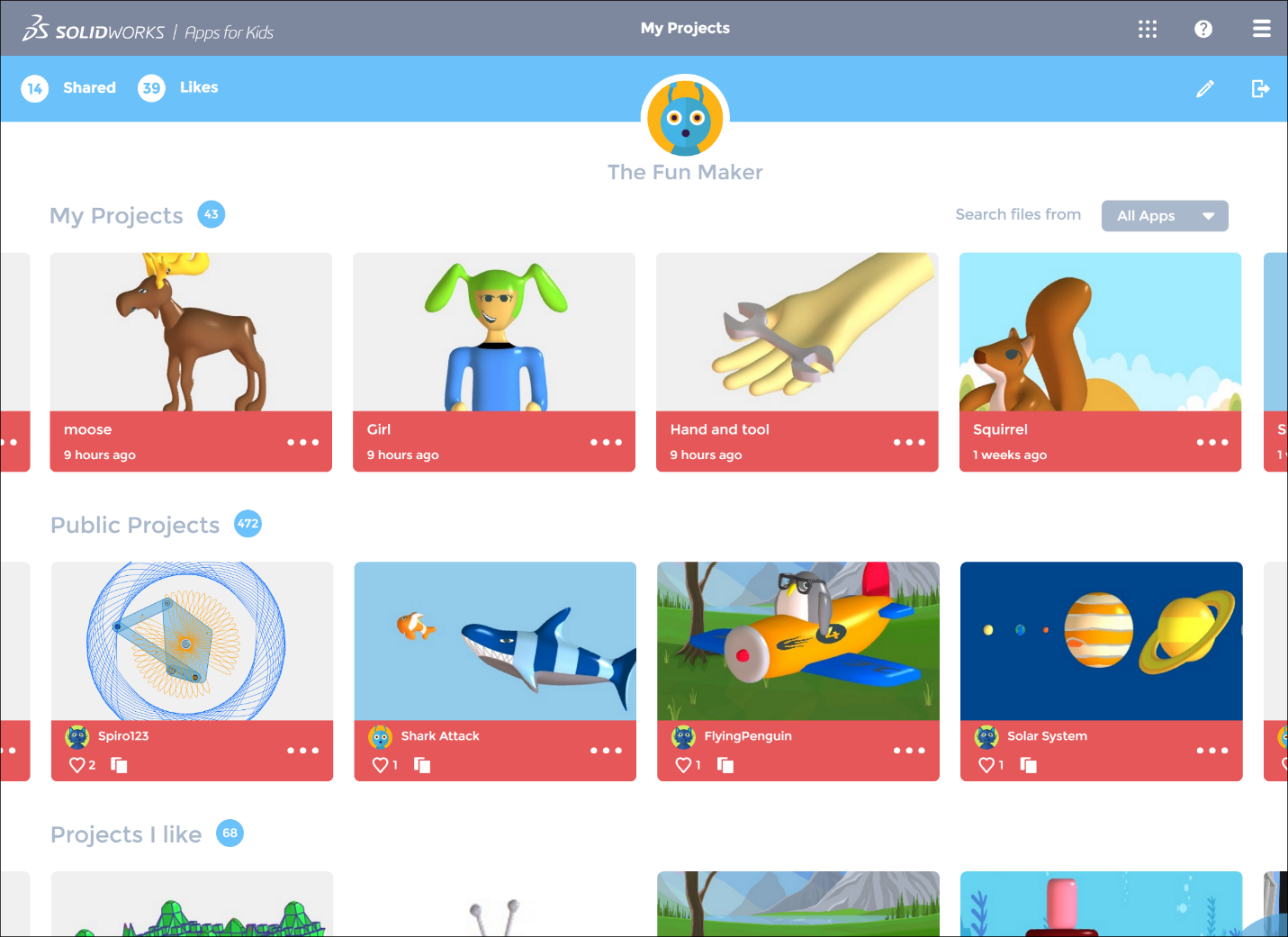 SOLIDWORKS Apps for Kids Update