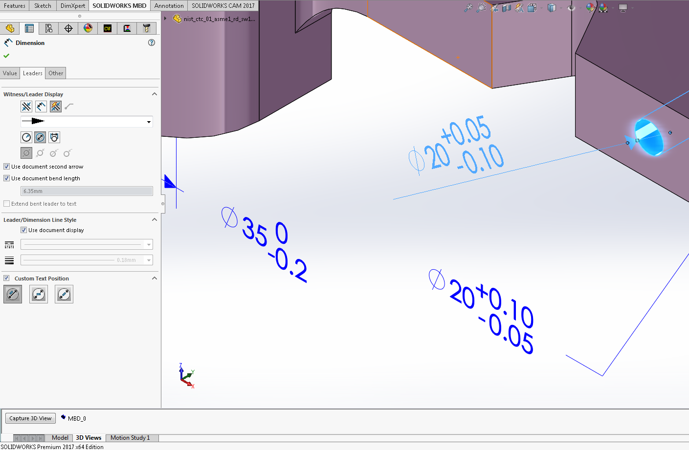 Custom Text Position in SOLIDWORKS MBD