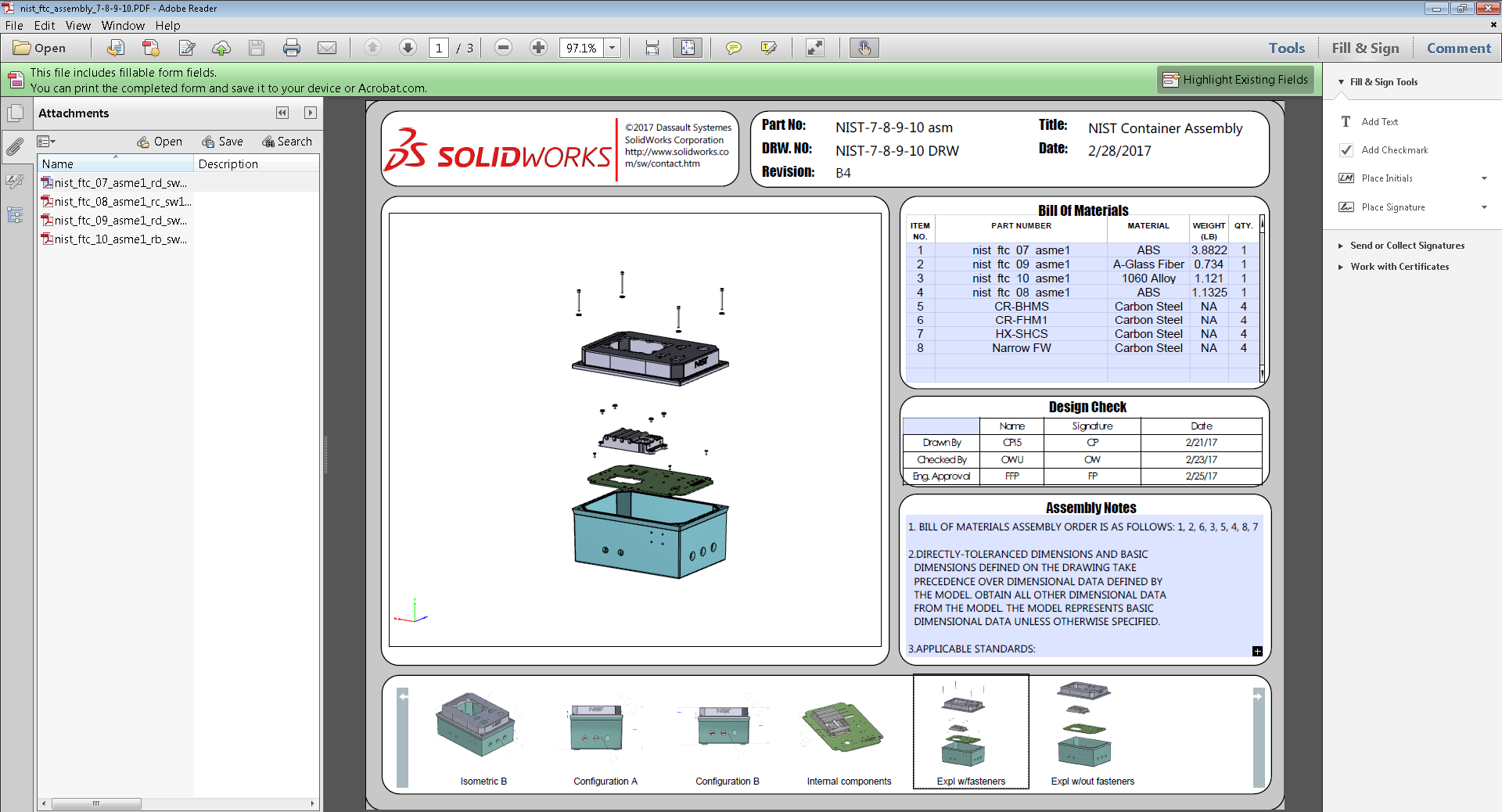 3D PDF sample: National Institute of standards and Technology (NIST ...