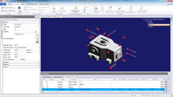 SOLIDWORKS Inspection 2018 Adds Support for 2D & 3D CAD Files