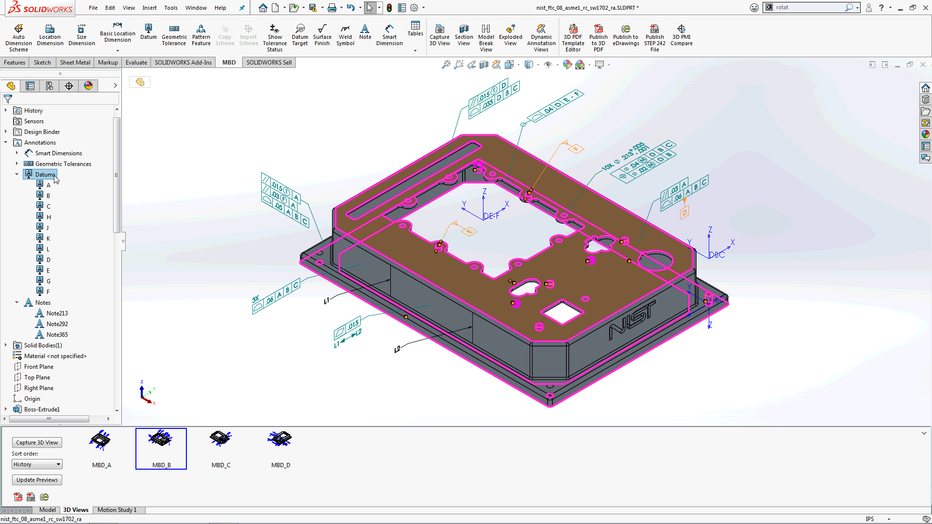 Sort it out! Organize 3D annotations more easily in SOLIDWORKS 2020