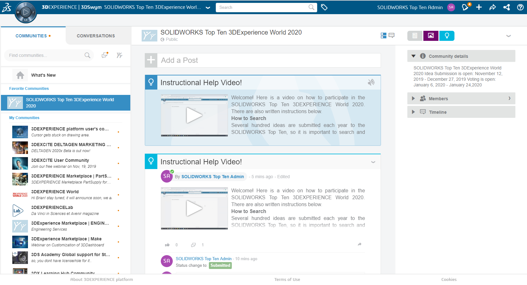 Submit Your Ideas for the SOLIDWORKS Top Ten List