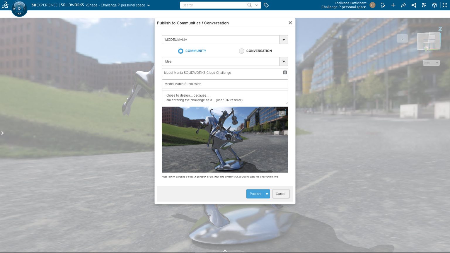 Model Mania SOLIDWORKS Cloud Challenge 2023 is Now Open!