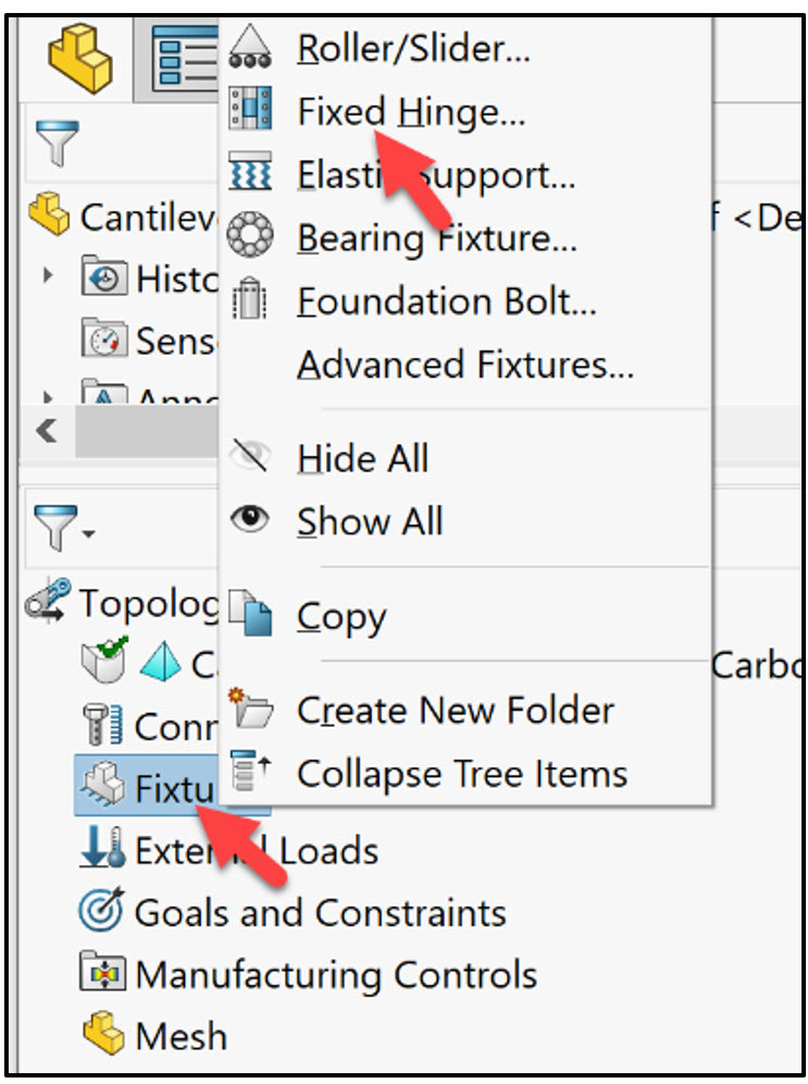 Lesson 3: SOLIDWORKS - Optimization Analysis using a Topology Study
