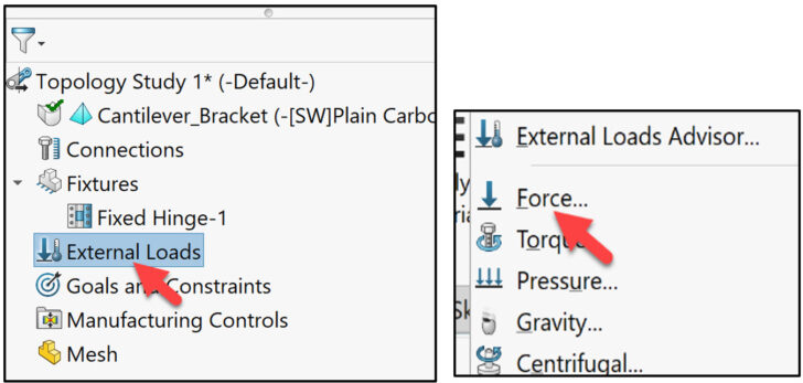 Lesson 3: SOLIDWORKS - Optimization Analysis using a Topology Study