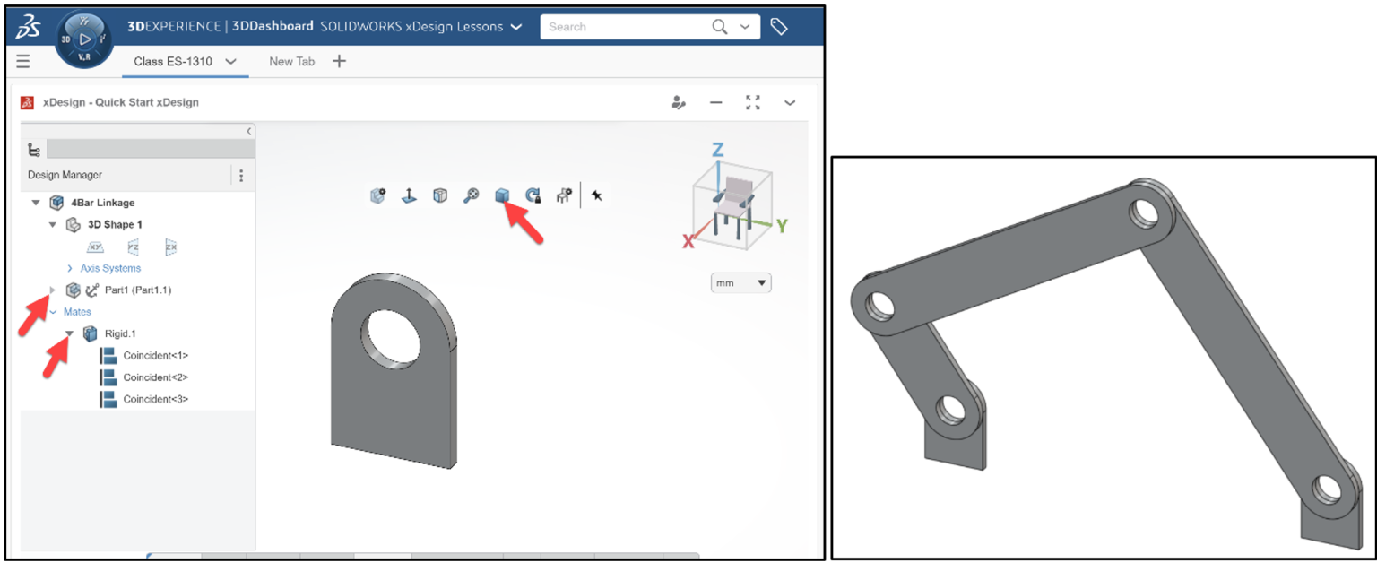 SOLIDWORKS xDesign Lesson #8: 4Bar Linkage with Kinematics