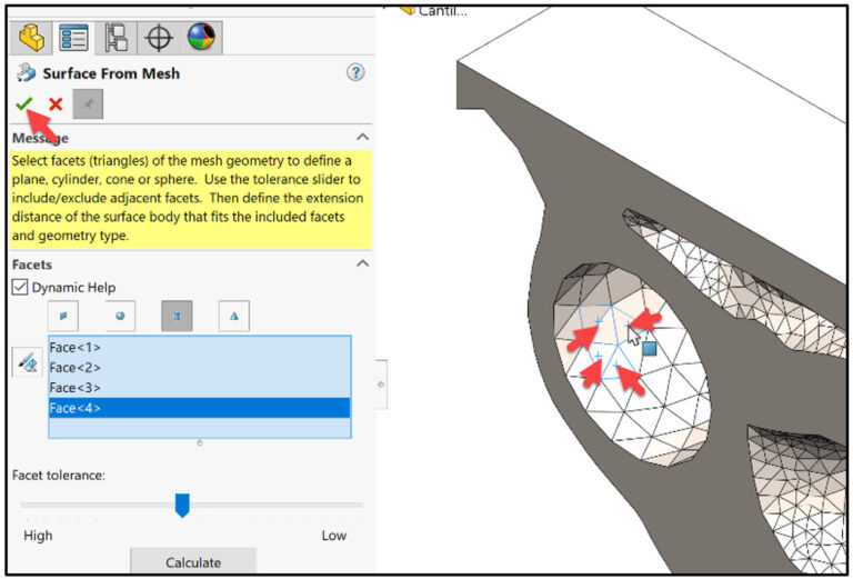 Lesson 4: SOLIDWORKS Mesh Body Modeling Tools