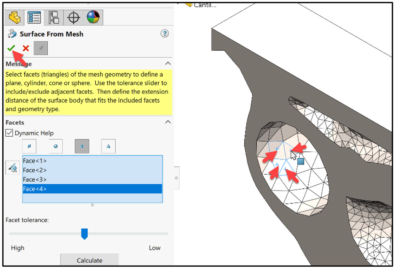 Lesson 4: SOLIDWORKS Mesh Body Modeling Tools