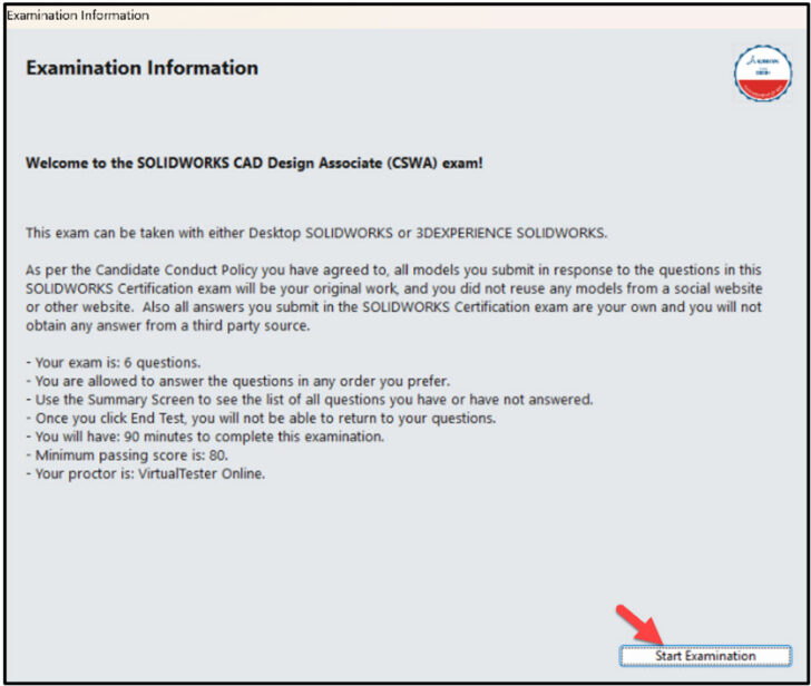 Lesson 6: SOLIDWORKS Academic Certification - CSWA Exam Part 1