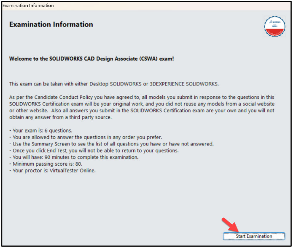 Lesson 6: SOLIDWORKS Academic Certification - CSWA Exam Part 1