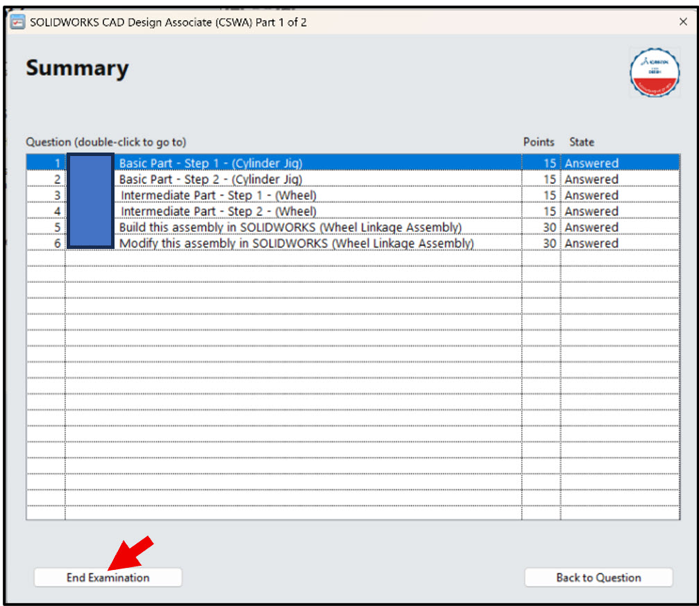 Lesson 6: SOLIDWORKS Academic Certification - CSWA Exam Part 1