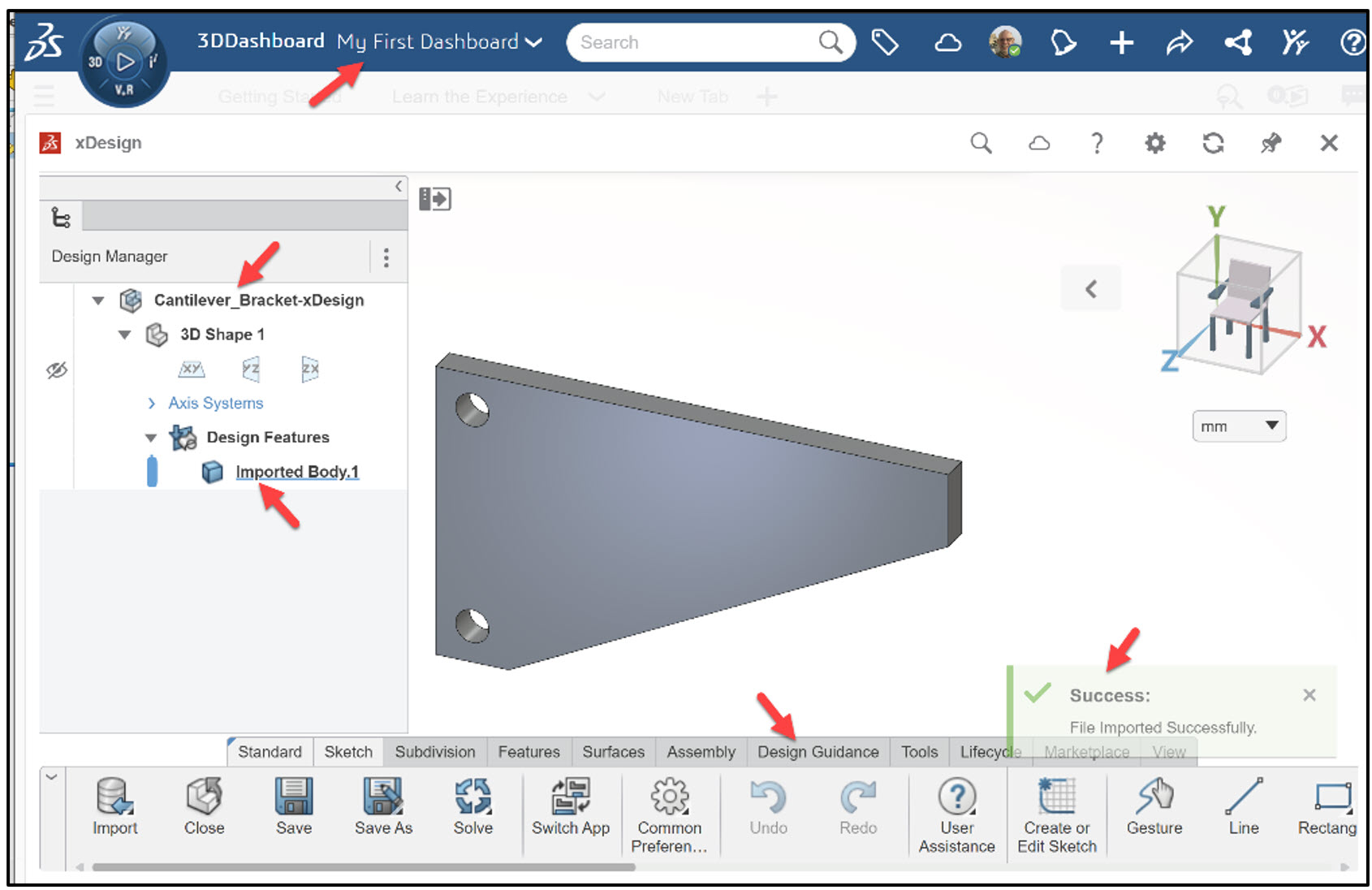 Lesson 5: SOLIDWORKS xDesign - Design Guidance