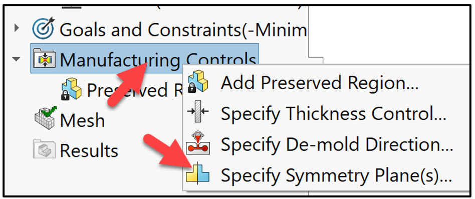 Lesson 3: SOLIDWORKS - Optimization Analysis using a Topology Study