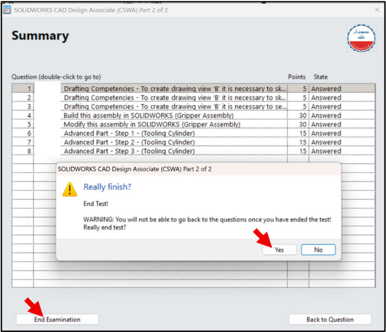 Lesson 7: SOLIDWORKS Academic Certification - CSWA Exam Part 2