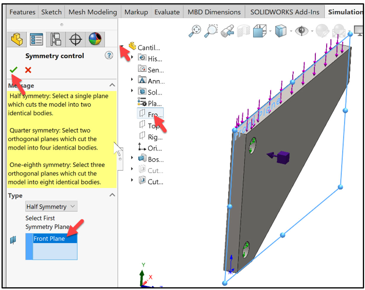 Lesson 3: SOLIDWORKS - Optimization Analysis using a Topology Study