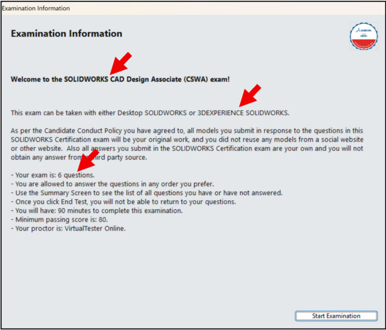 Lesson 6: SOLIDWORKS Academic Certification - CSWA Exam Part 1