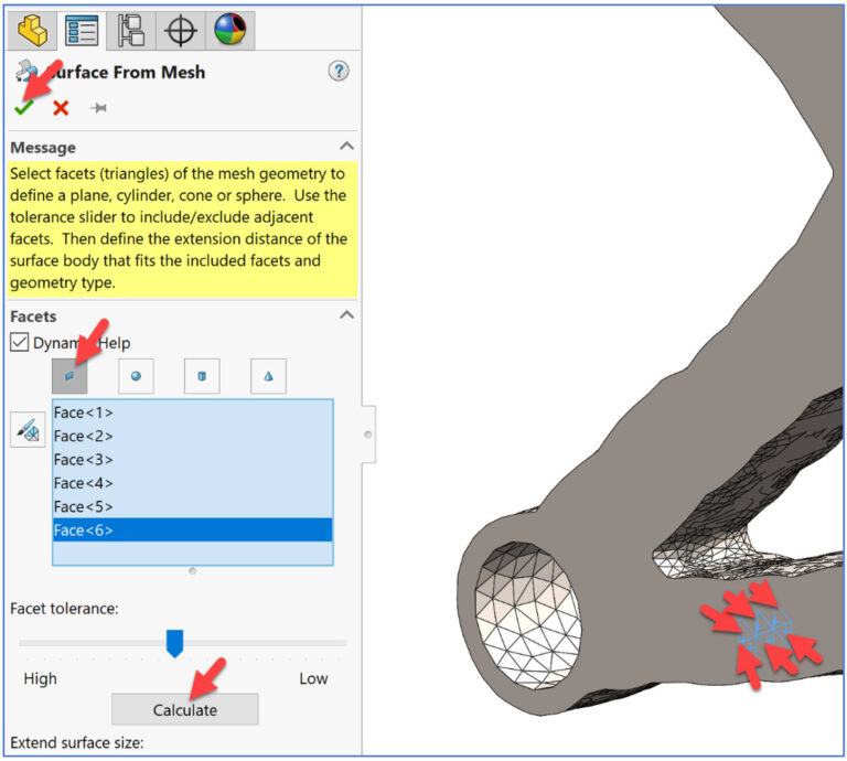 Lesson 4: SOLIDWORKS Mesh Body Modeling Tools