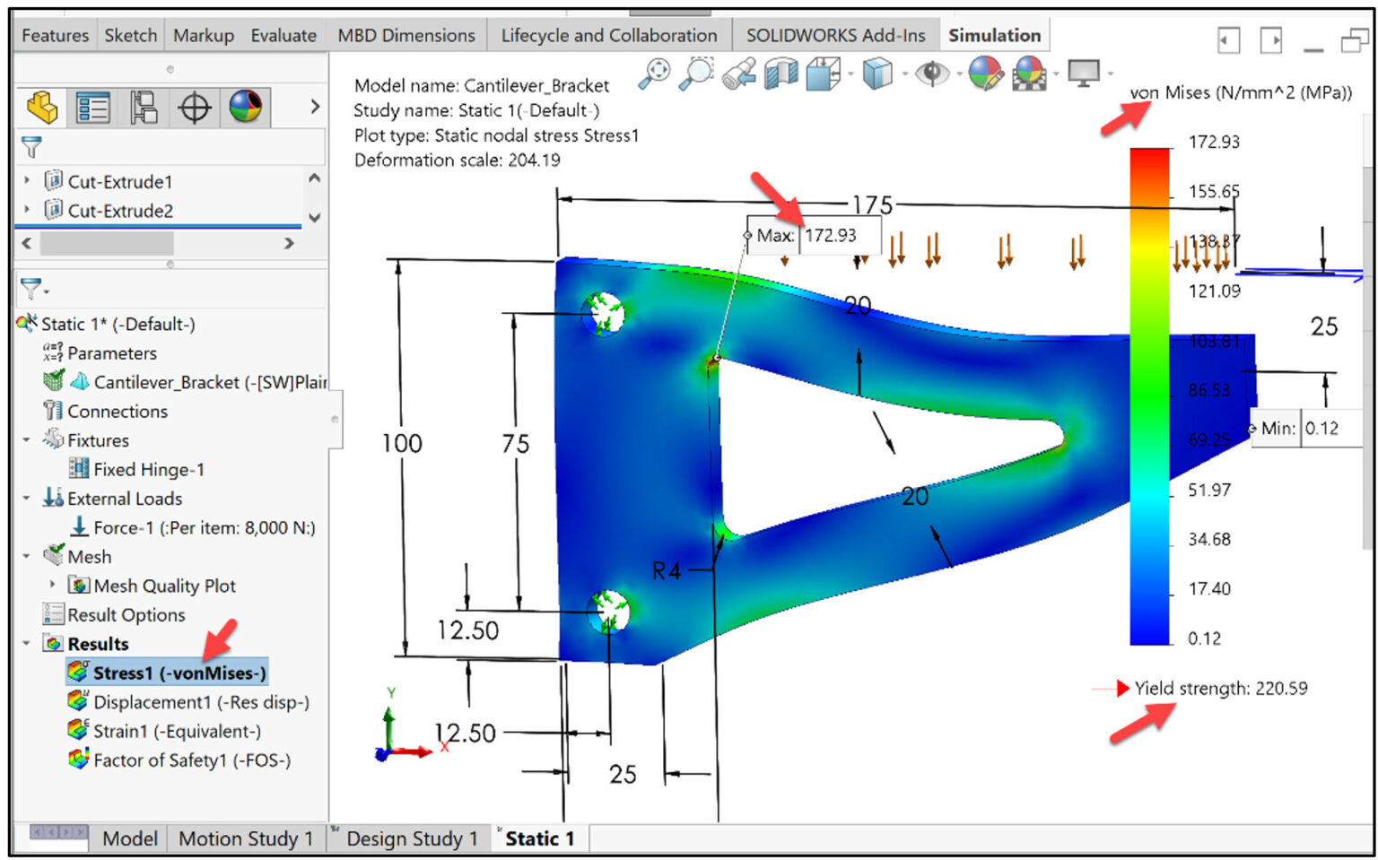 Lesson 2: SOLIDWORKS – Optimization Analysis using a Design Study Continued