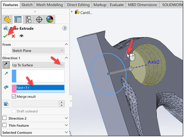 Lesson 4: SOLIDWORKS Mesh Body Modeling Tools