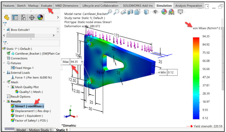 Lesson 1: SOLIDWORKS - Optimization Analysis using a Design Study