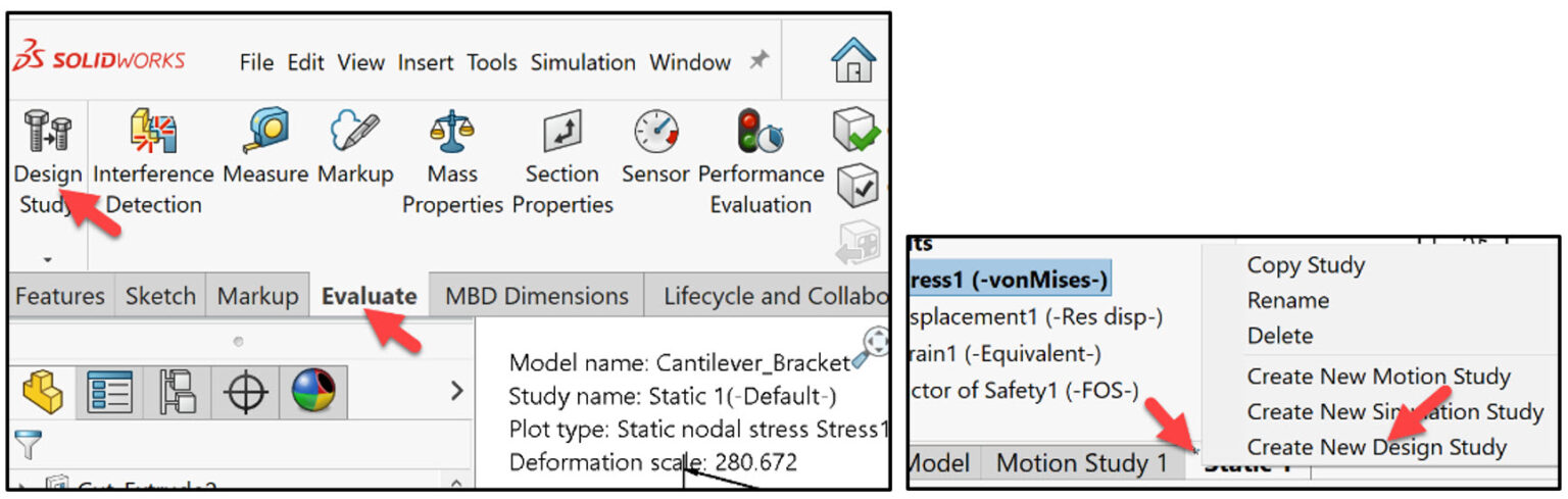 Lesson 1: SOLIDWORKS - Optimization Analysis using a Design Study