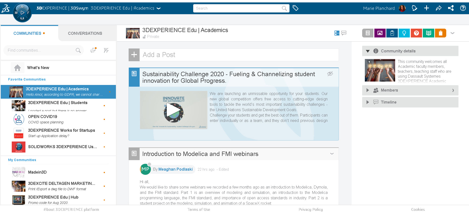 3DEXPERIENCE and the Virtual Classroom