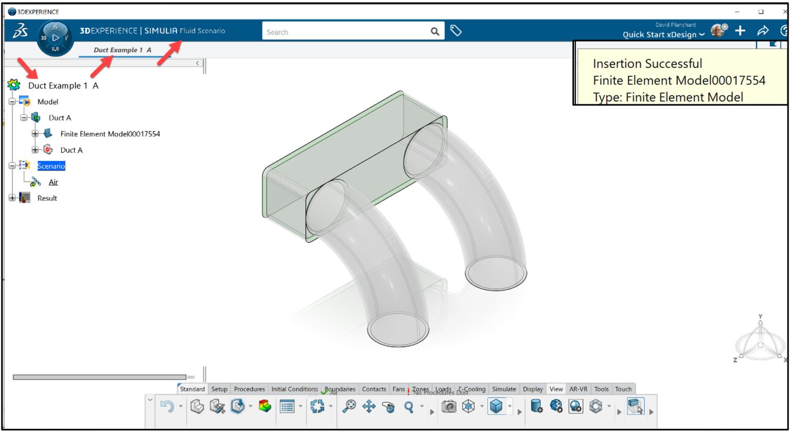 CFD Lesson 4: SOLIDWORKS Duct and 3DEXPERIENCE Fluid Scenario Creation (Part 1)