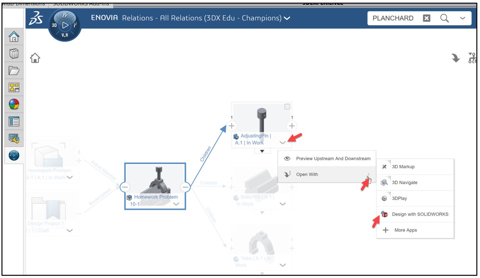 3DEXPERIENCE Works Lesson 6: SOLIDWORKS and Search