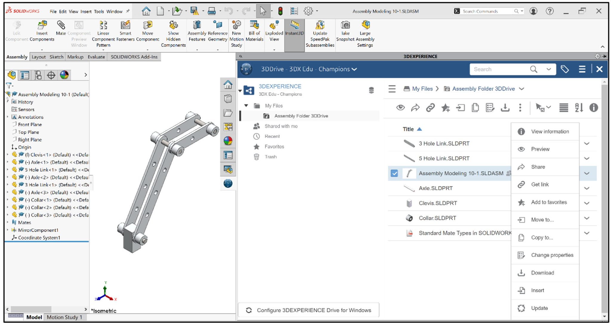 3DEXPERIENCE Works Lesson 8: SOLIDWORKS and 3DDrive