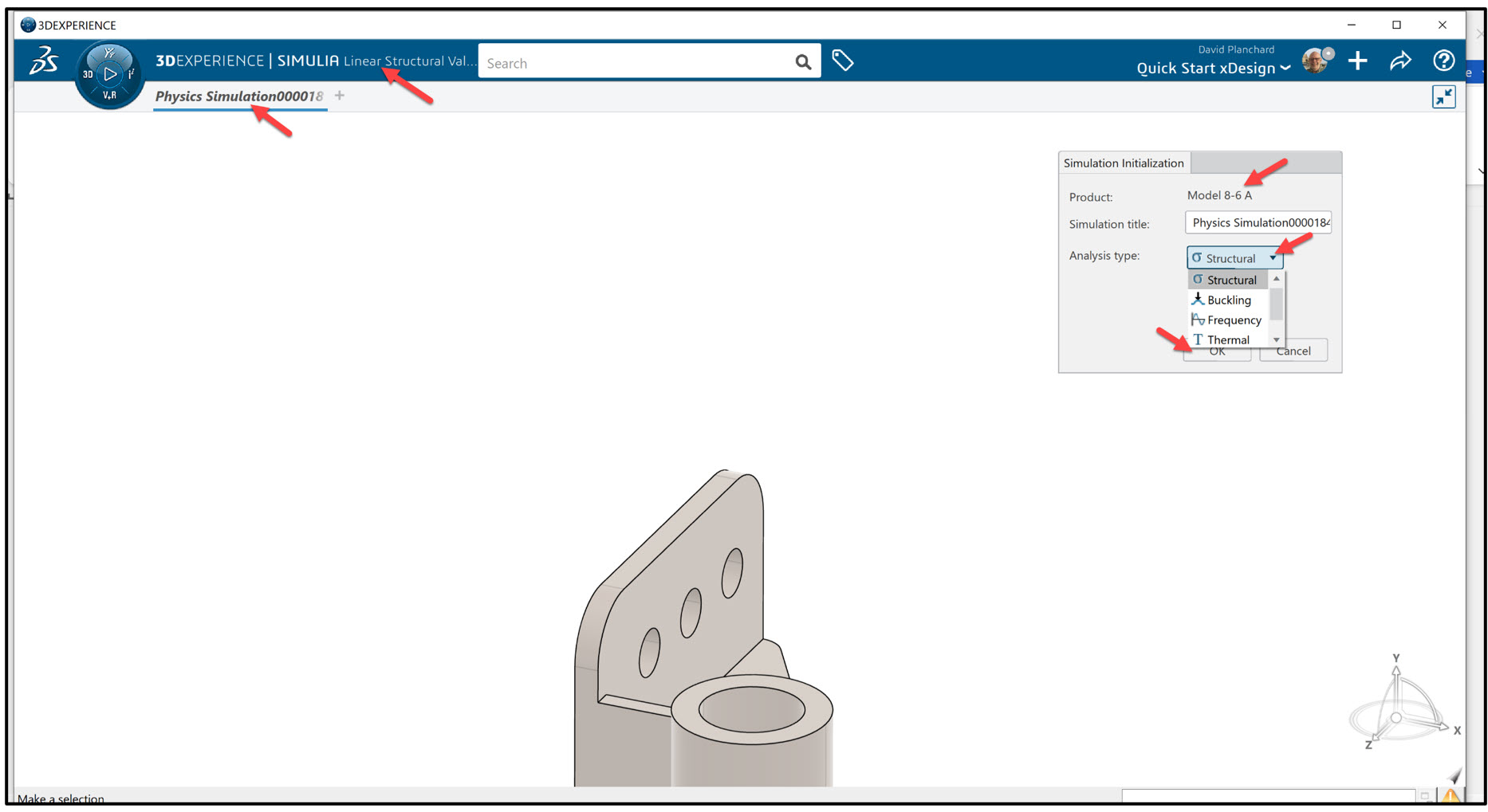 Analysis Lesson 2 Solidworks And 3dexperience Simulation Linear Structural Validation Part1
