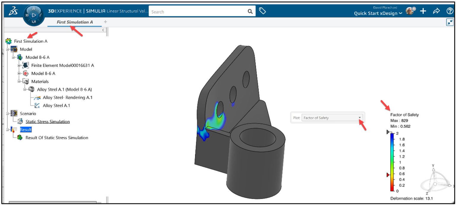Analysis Lesson 3 Solidworks And 3dexperience Simulation Linear Structural Validation Part 2