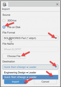 SOLIDWORKS xDesign Lesson #6: Importing Files and Using Bookmarks