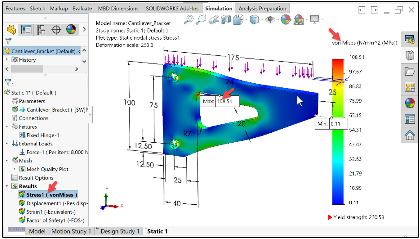 Lesson 2: SOLIDWORKS – Optimization Analysis using a Design Study Continued