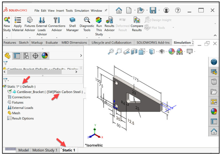 Lesson 1: SOLIDWORKS - Optimization Analysis using a Design Study