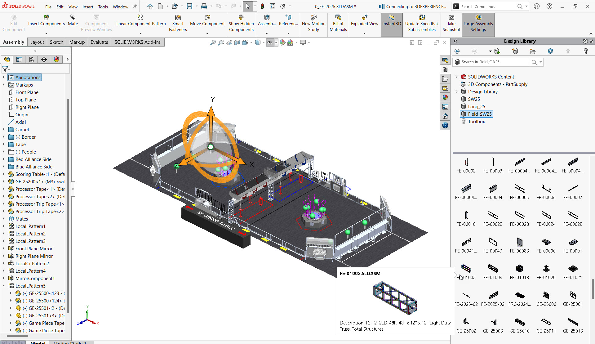 FIRST Robotics Kit of Parts for SOLIDWORKS 3D CAD and Cloud Apps