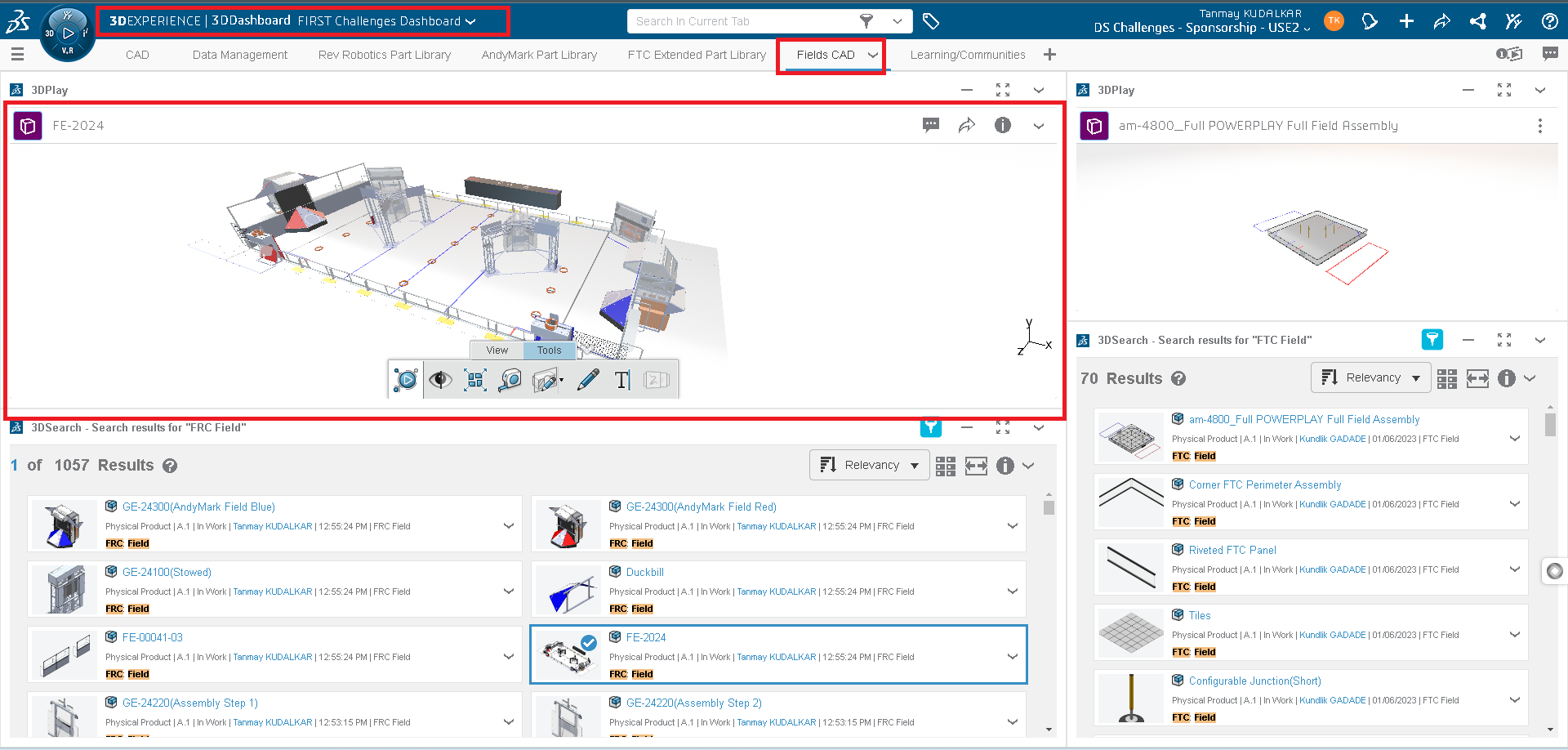 FIRST Robotics Sponsorship from SOLIDWORKS & 3DXEDU