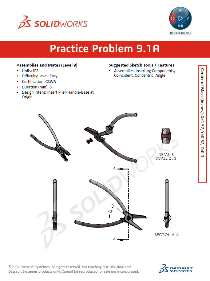 SOLIDWORKS Practice Problems - Practice Practice Practice