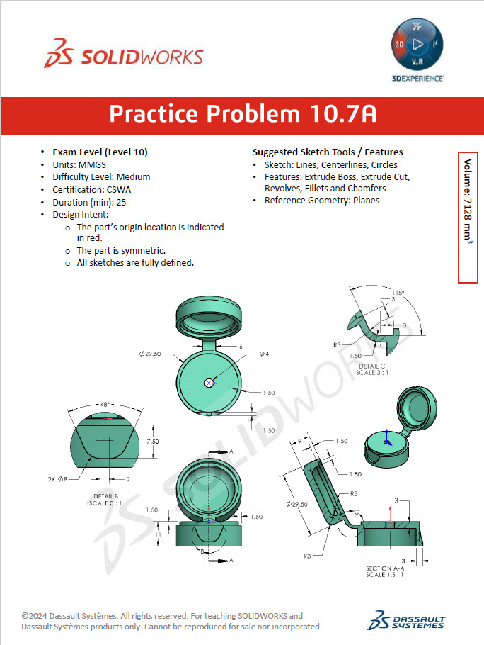 SOLIDWORKS Practice Problems - Practice Practice Practice