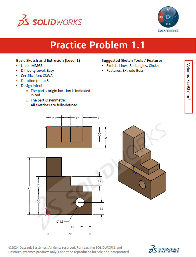 SOLIDWORKS Practice Problems - Practice Practice Practice