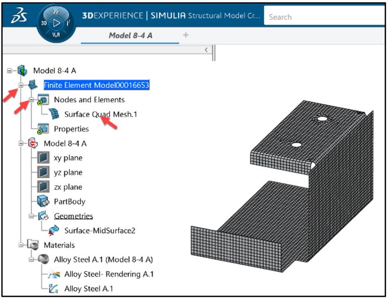 Analysis Lesson 5: SOLIDWORKS and 3DEXPERIENCE Simulation Structural Model Creation