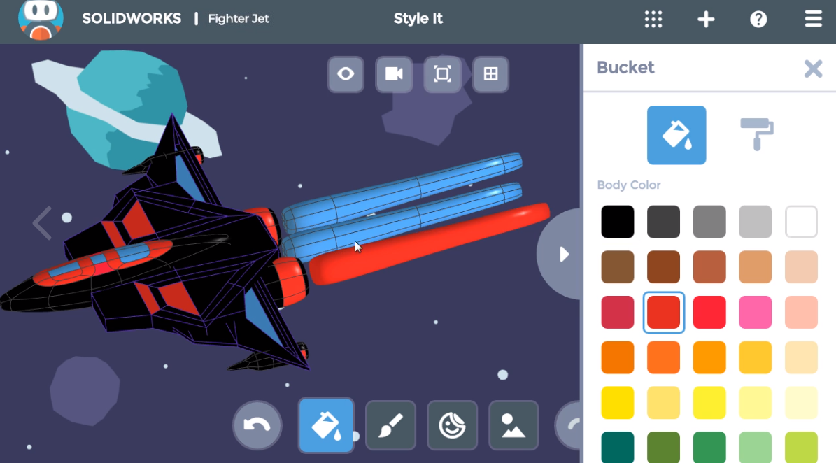 SOLIDWORKS Apps for Kids How-To: Adding Color